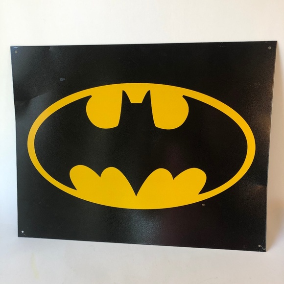 DC Comics | Wall Decor | Dc Comics Batman Logo Metal Sign Superhero ...